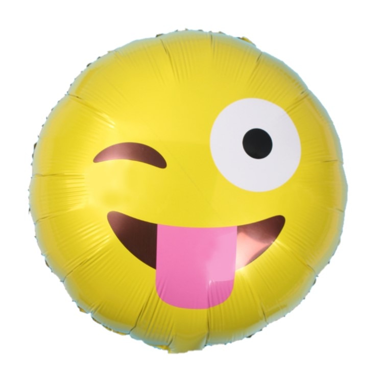 Balon folie Emoji scoate limba 45cm - eMAG.ro