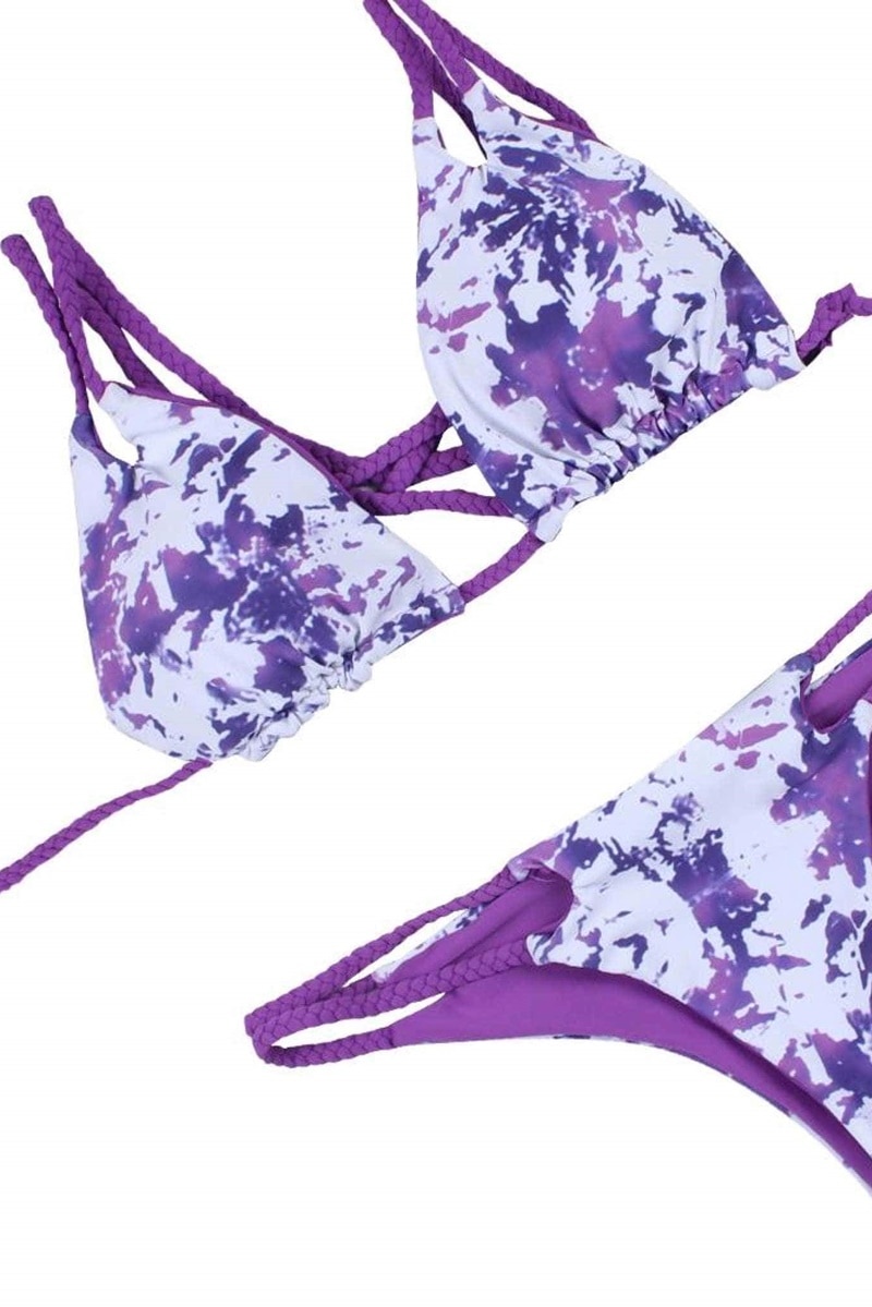 Светло лилав бански, Fetisshop, размер L 40 EU - eMAG.bg