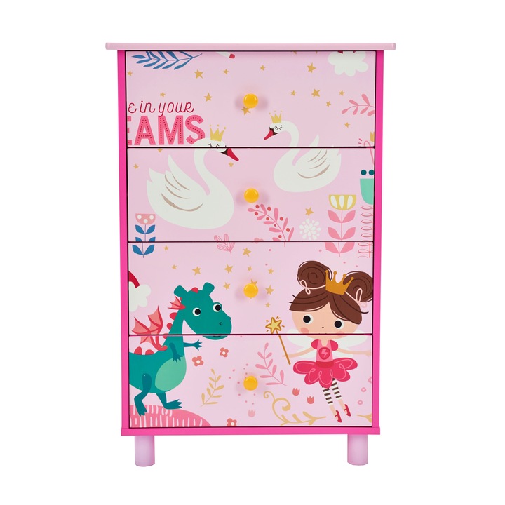 Comoda pentru camera copilului U-Grow Believe in your dreams, cu 4 ...