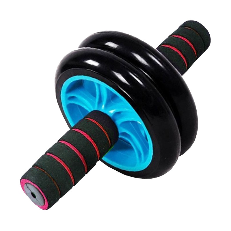 Roata MID, pentru abdomene exercitii fitness, culoare Albastru/Negru ...
