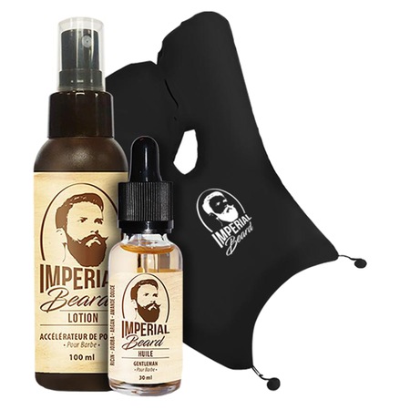 Set lotiune crestere barba, ulei si sort pentru barbierit Imperial ...