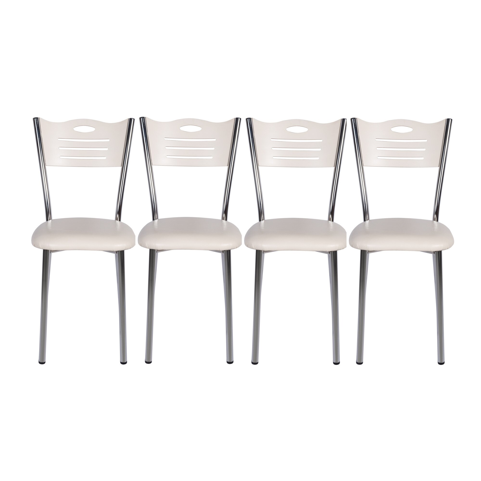 Set 4 scaune de bucatarie Eco crem - eMAG.ro