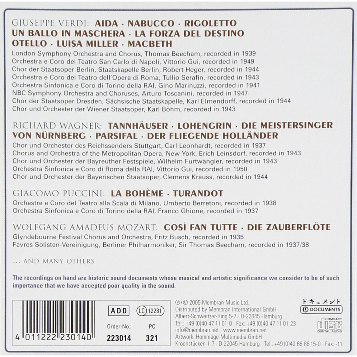 10CD - Viva Coro Dell'Opera - eMAG.ro
