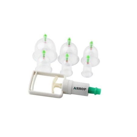 Set 6 ventuze medicinale pentru terapie, pompa inclusa ASHOP - eMAG.ro