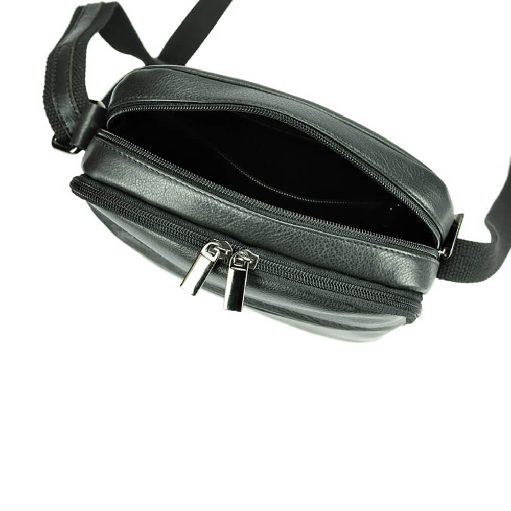 Geanta umar barbati piele naturala GBU521, Negru - eMAG.ro