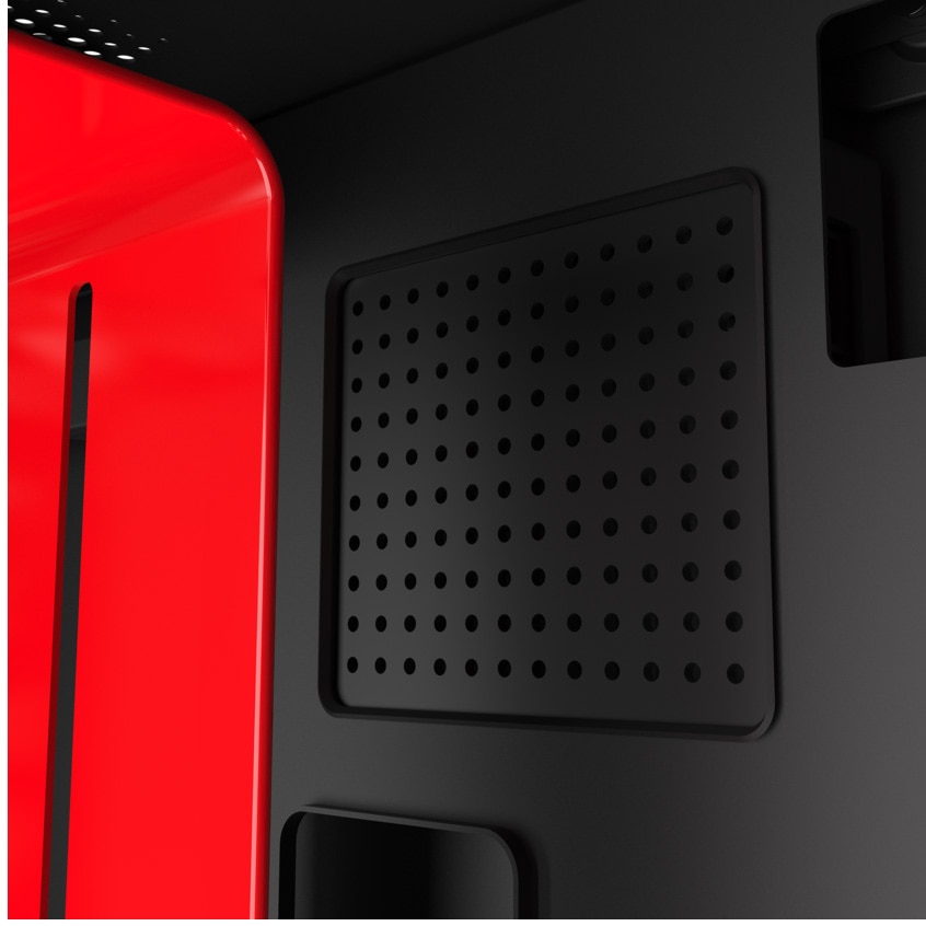 Carcasa NXZT H210, Mini-ITX Tower, fara sursa, ITX, Black/Red - eMAG.ro