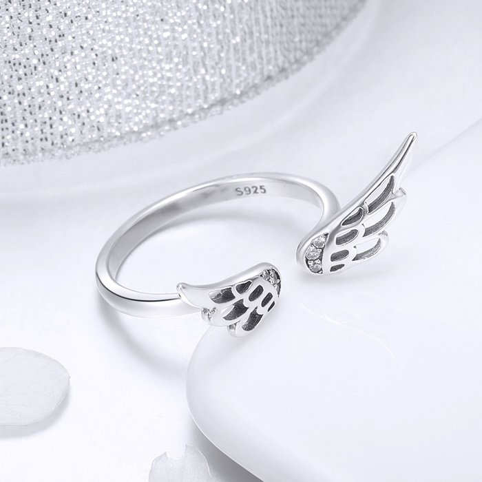 Inel reglabil din argint Silver Angel Wings - eMAG.ro