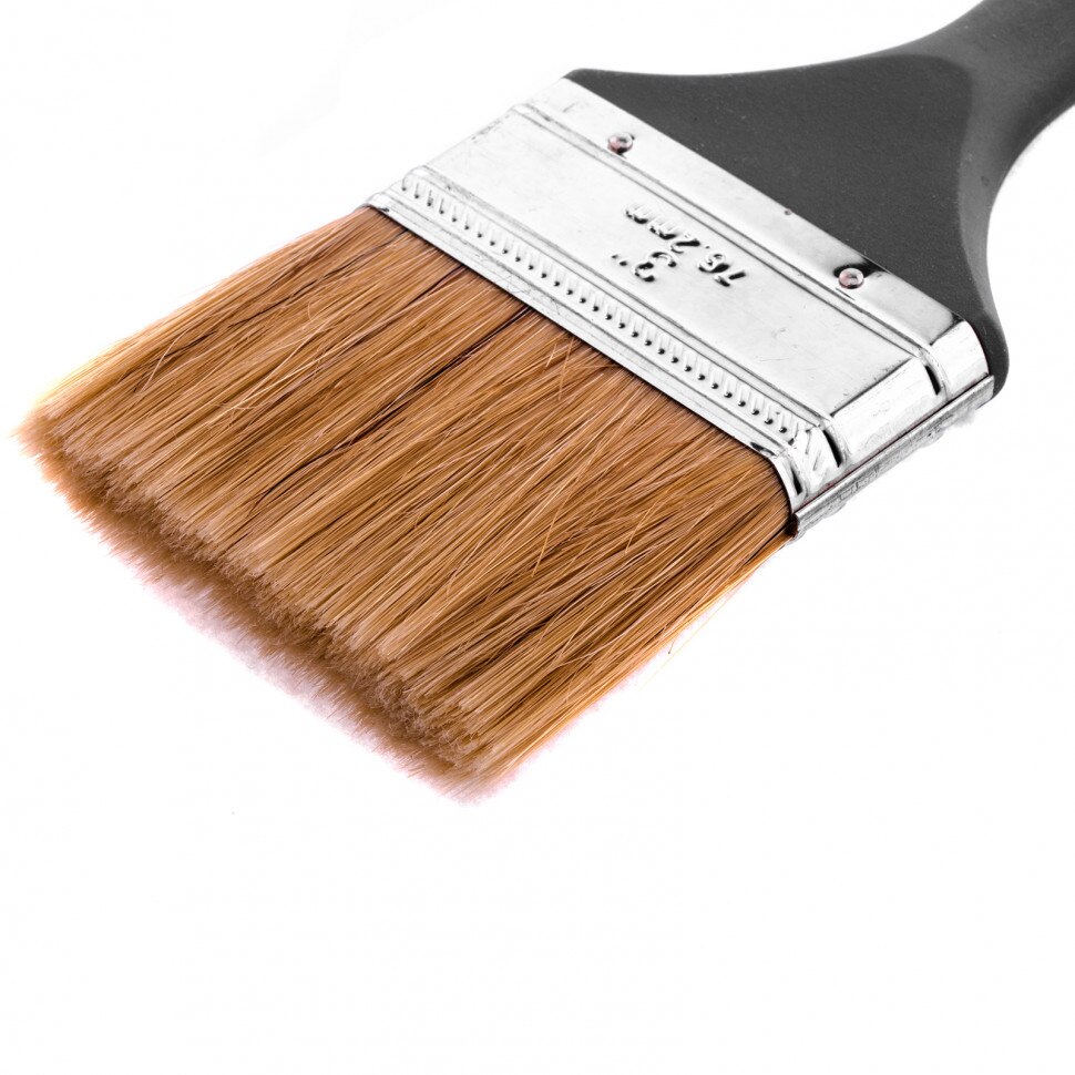 Pensula plata "Euro" 3", cu par natural, maner din plastic, MTX - eMAG.ro