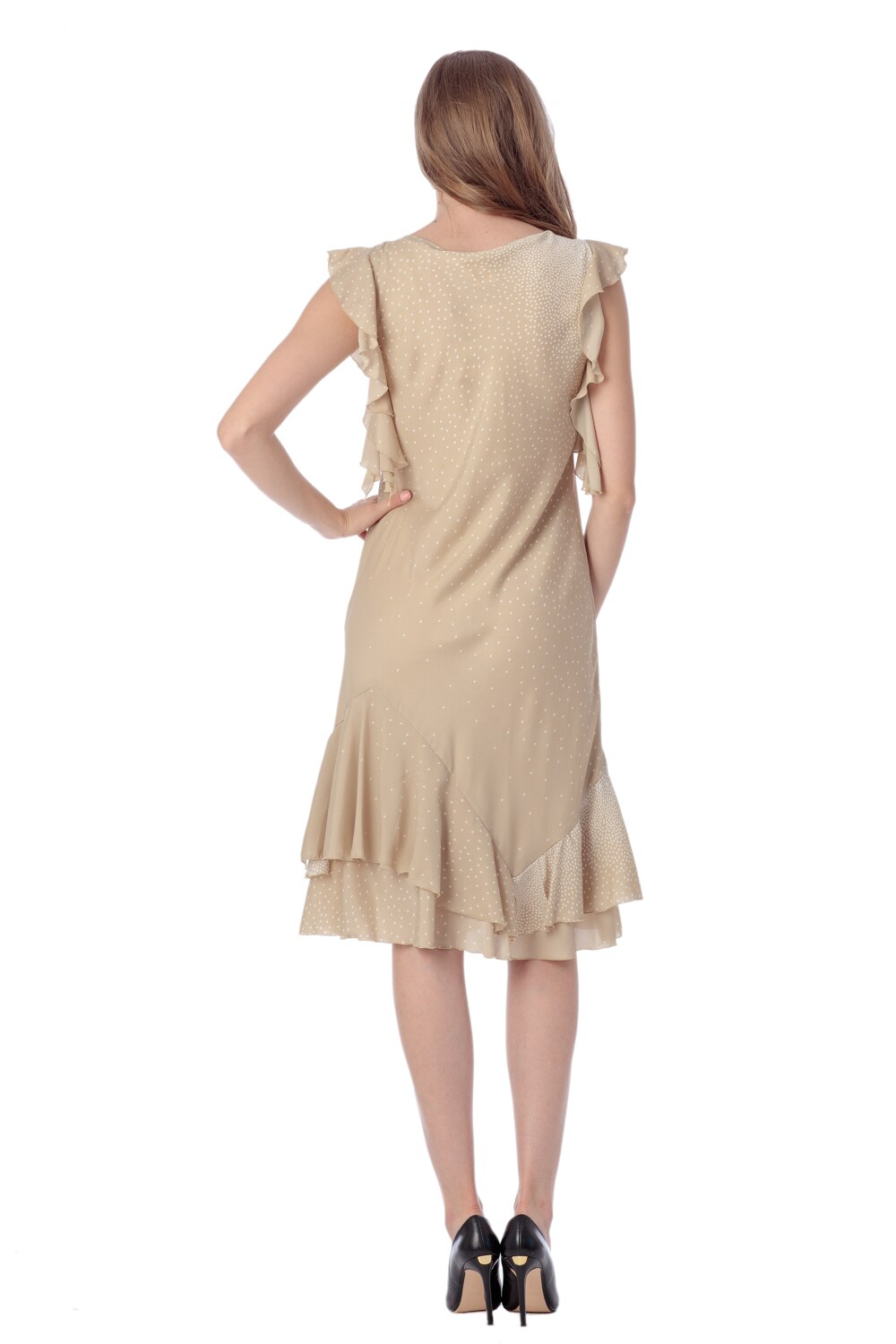 Rochie eleganta, cu volane, 38EU, Yvette - eMAG.ro