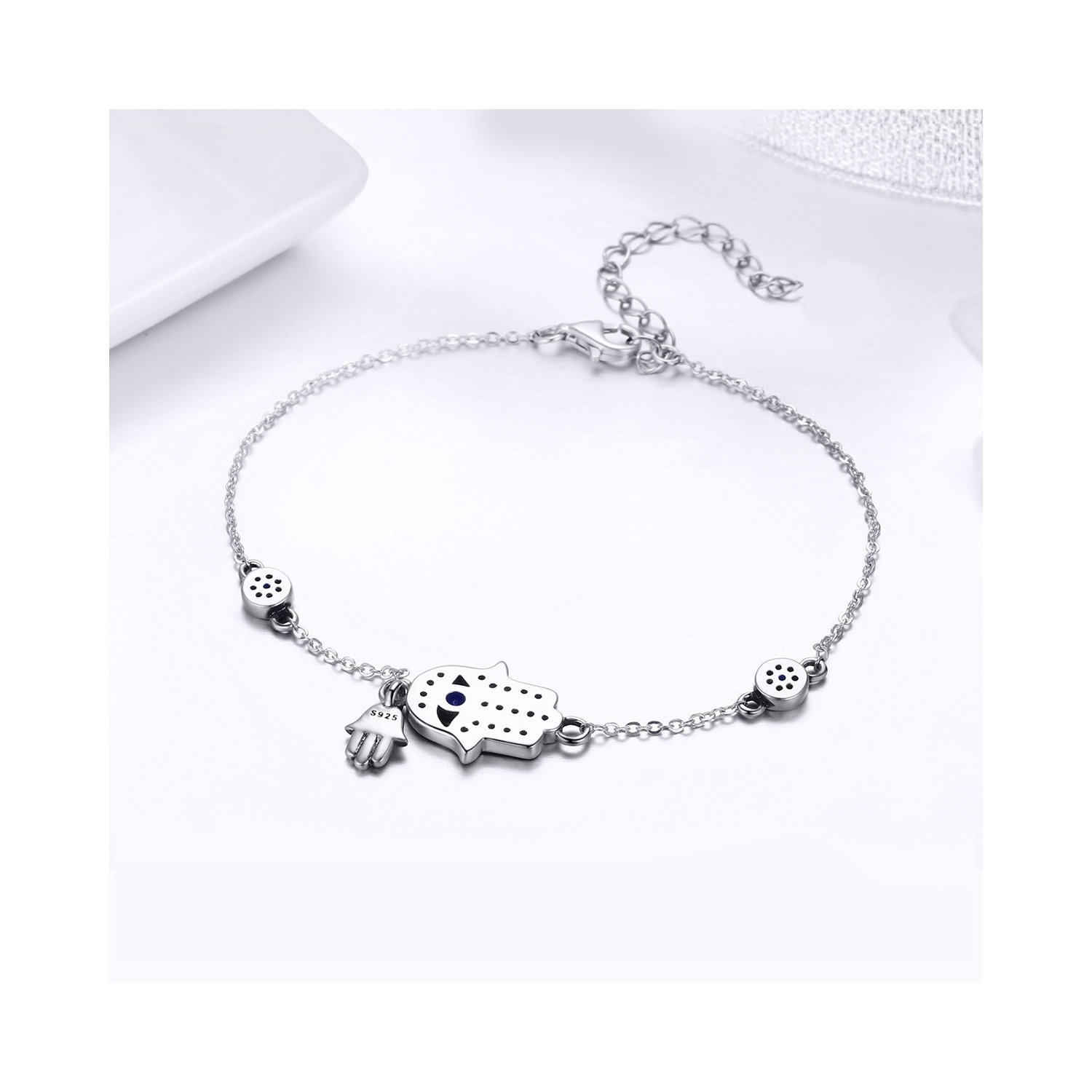 Сребърна гривна Fatima Hand Chain - eMAG.bg