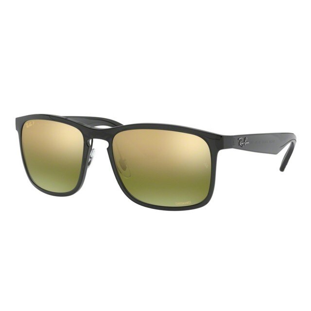 ray-ban rb4264 876/6o shiny grey green polar mirror gold napszemüveg ...