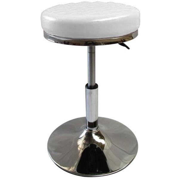 SET - 4x Scaun bucatarie, Taburet Alb, Rotire 360 grade, Reglabil pe ...