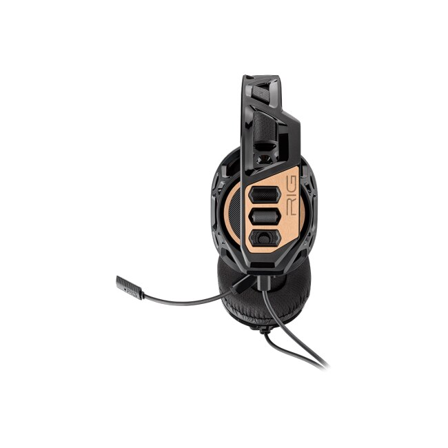 Casti gaming Plantronics, RIG 300, Microfon, Negru/Auriu - eMAG.ro
