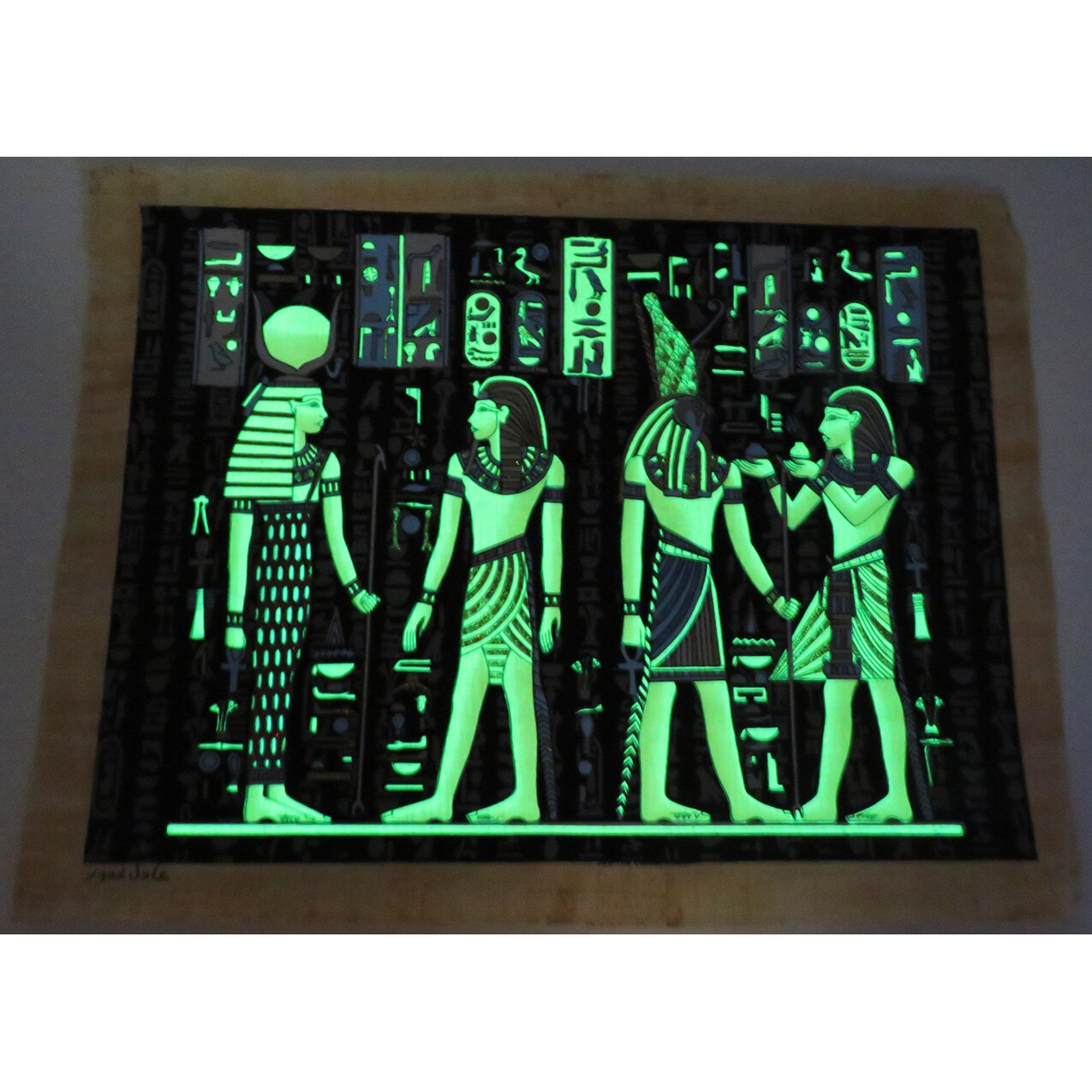 Imagine de perete 42/32cm, dualwiew, tablou stil egiptean, pictat ...
