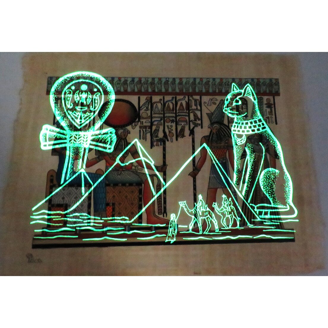 Imagine de perete, dualwiew, tablou 42/32cm, pictat manual, stil ...