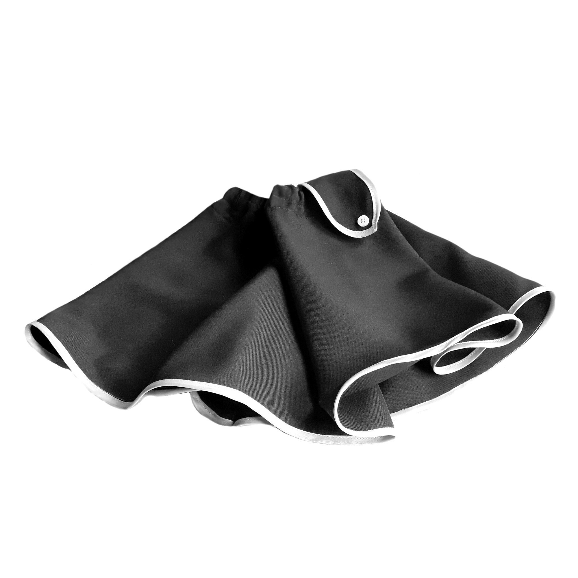 Fusta din stofa neagra, closh, 11-12 ani,146 cm - eMAG.ro