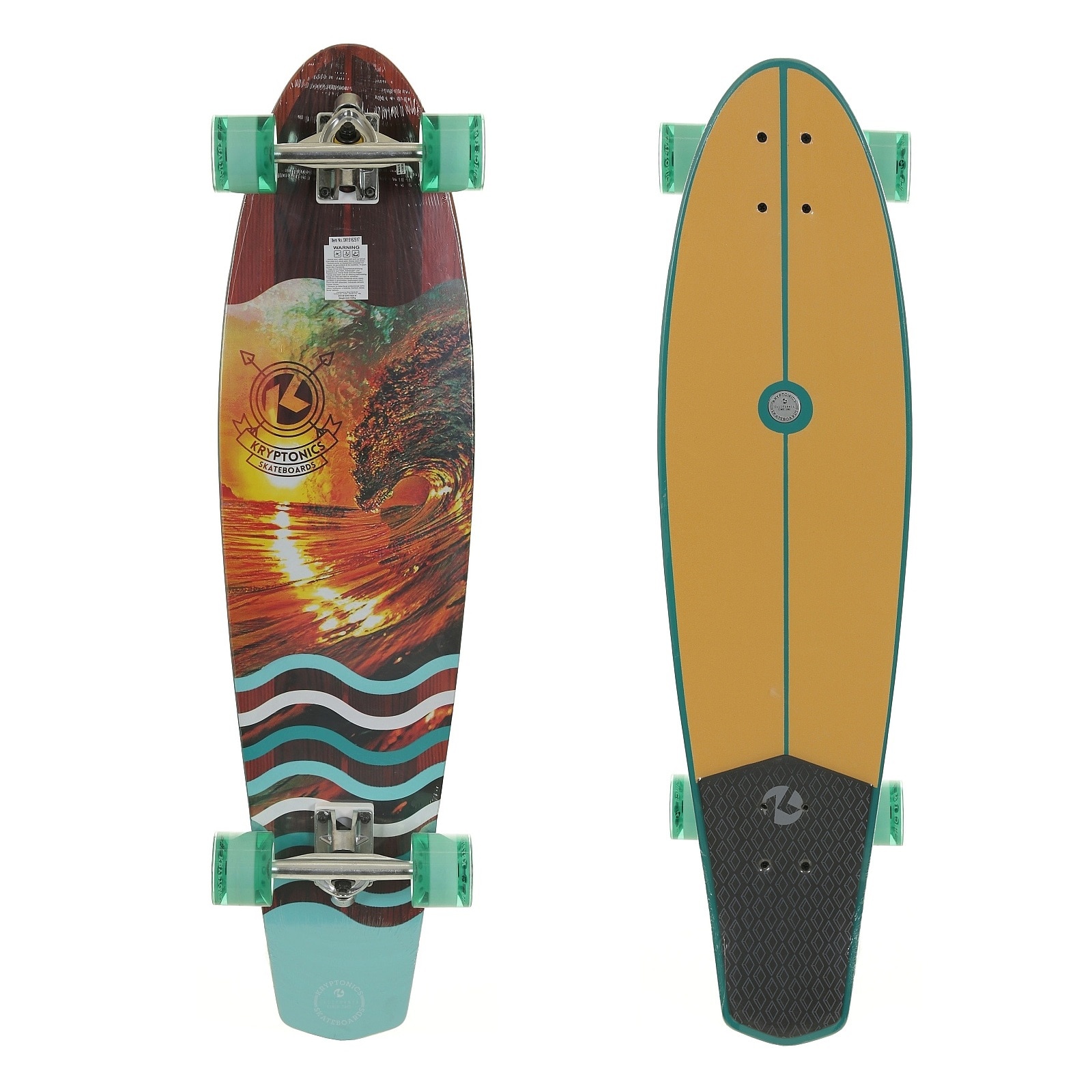 Longboard Kryptonics California 38" Diamond Tale Sunset 96x24 - eMAG.ro