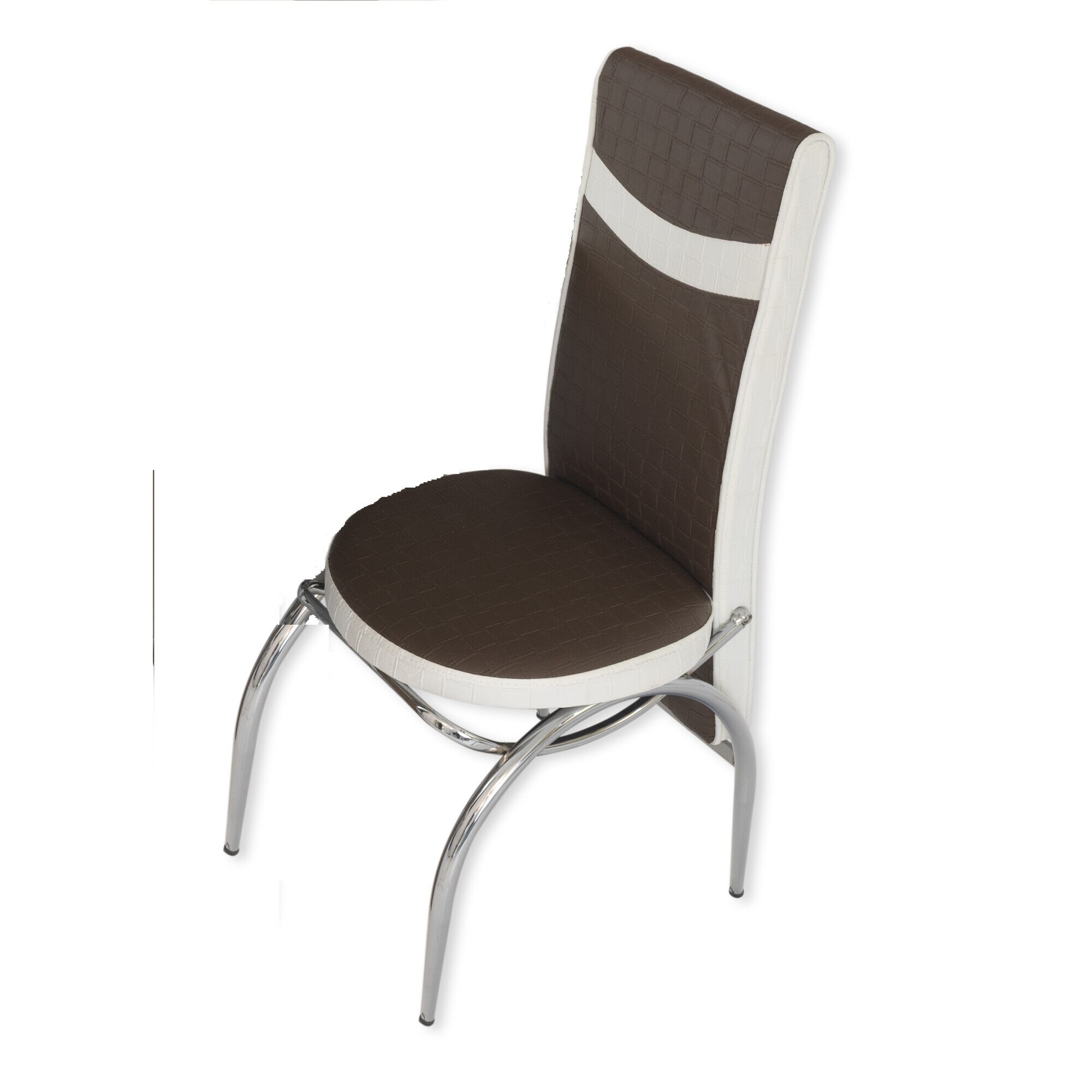 Set masa extensibila Amaryllis Brown cu 6 scaune din piele ecologica ...