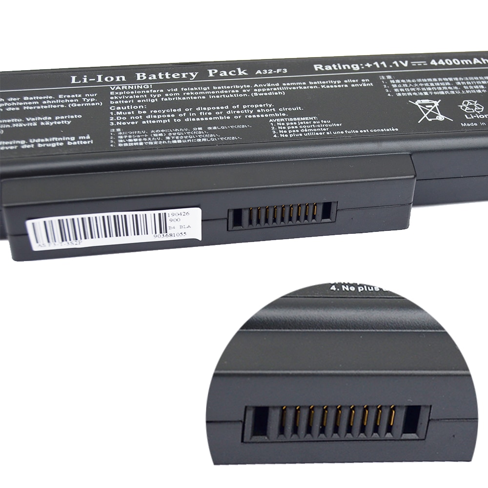 Li-Ion батерия за лаптоп подходяща за Asus A32-F2, A32-F3, A33-F3, A32 ...