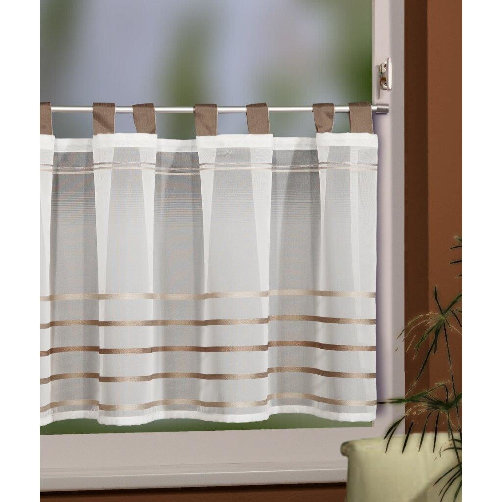 Perdea de bucatarie Ena beige 45x145 - eMAG.ro
