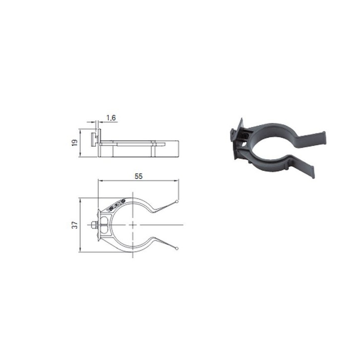 Set 4 Clips plastic prindere plinta Volpato - eMAG.ro