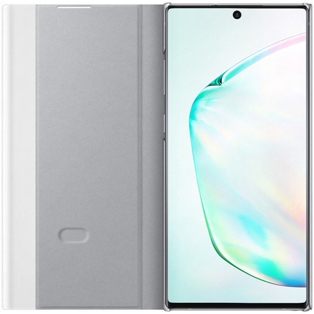 Предпазен калъф Samsung Clear View за Galaxy Note 10+, Silver - eMAG.bg