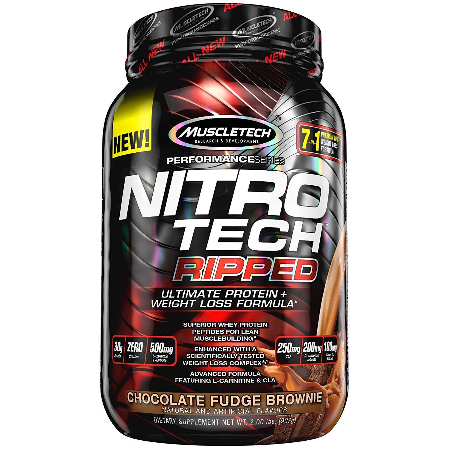 Muscletech nitro tech ripped 900 G vanilla - eMAG.ro