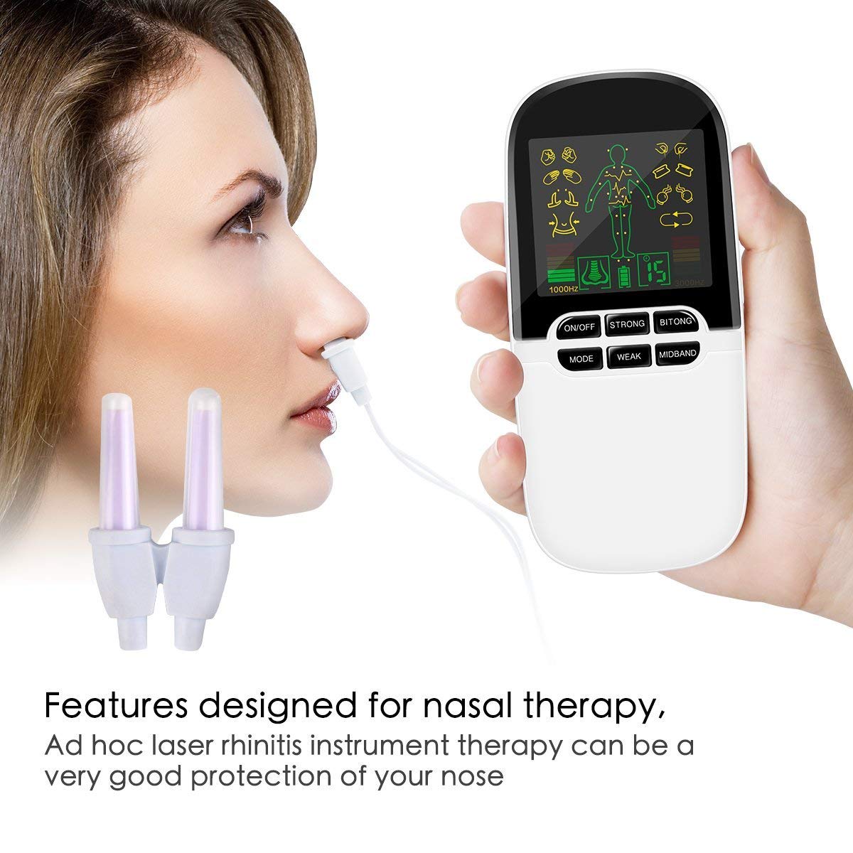 Апарат, показан при остър риносинусит чрез лазерна и масажна функция ...