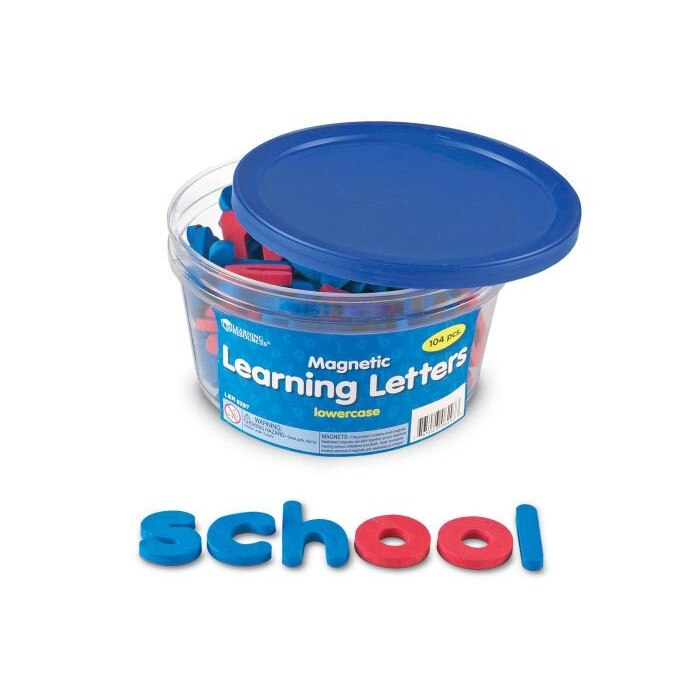 Set litere magnetice din burete moale, Learning Resources, 104 piese ...