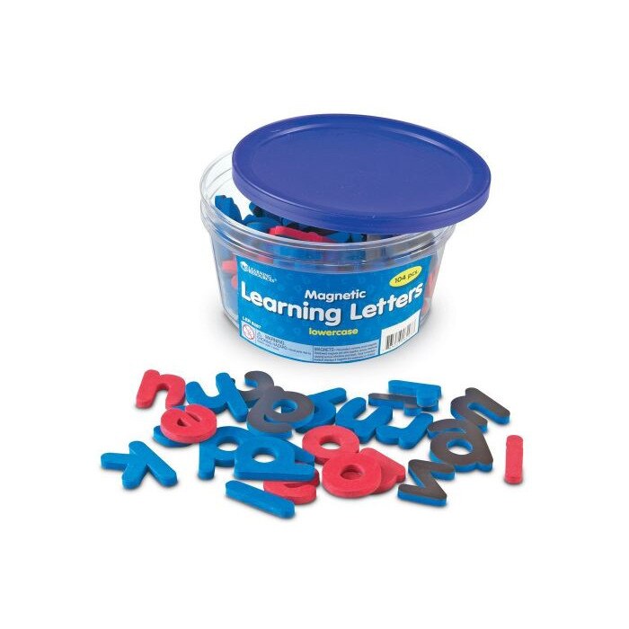 Set litere magnetice din burete moale, Learning Resources, 104 piese ...