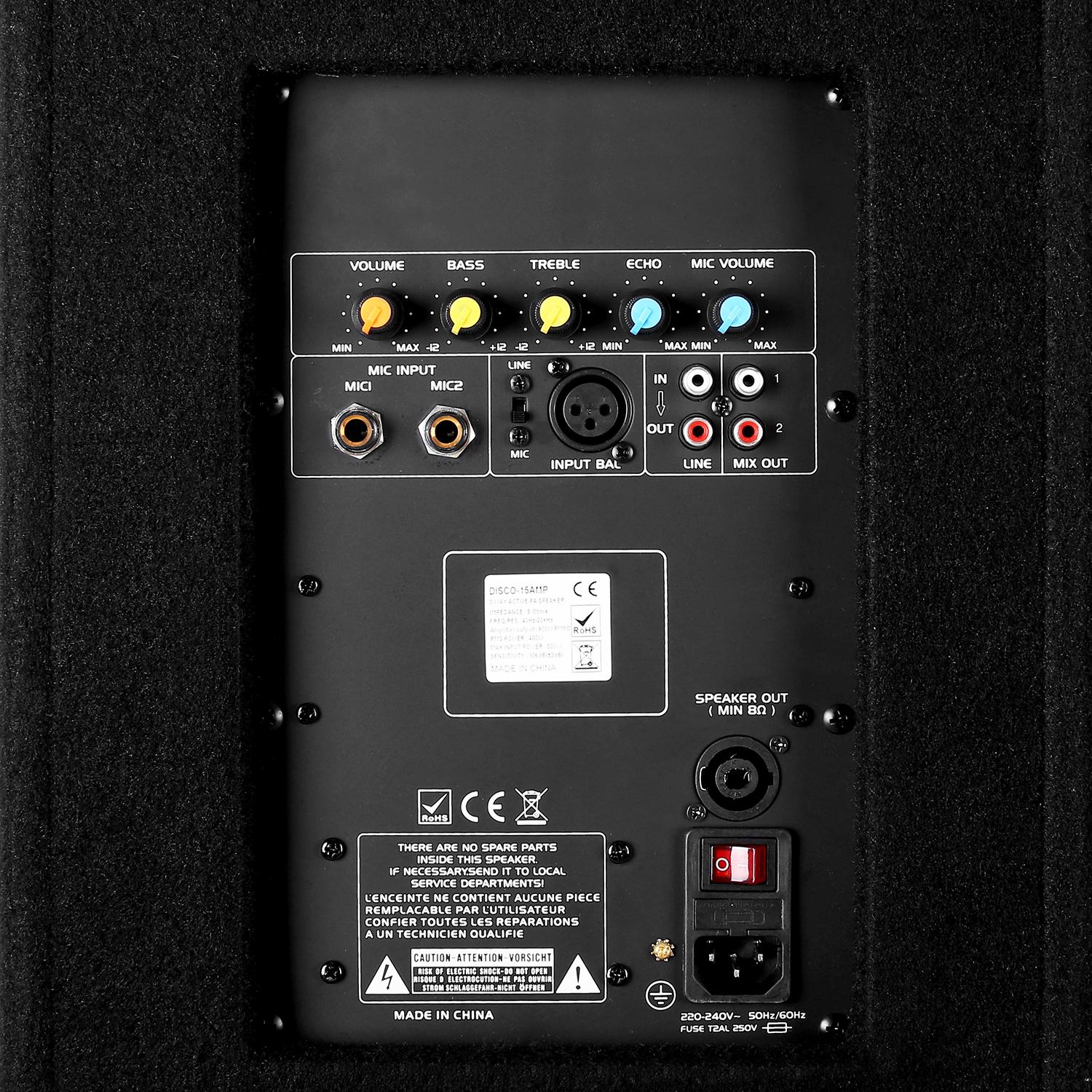 Boxa Profesionala Activa Ibiza, 900 W, 15 inch/38 cm, 3-Cai Bass-Reflex ...