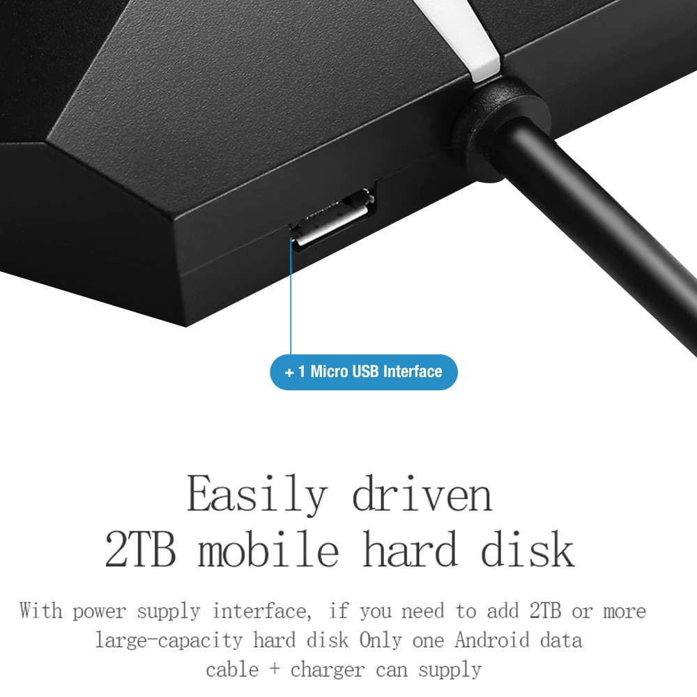 Hub splitter, adaptor switch 4 Porturi USB 3, conexiune cablu prin USB ...