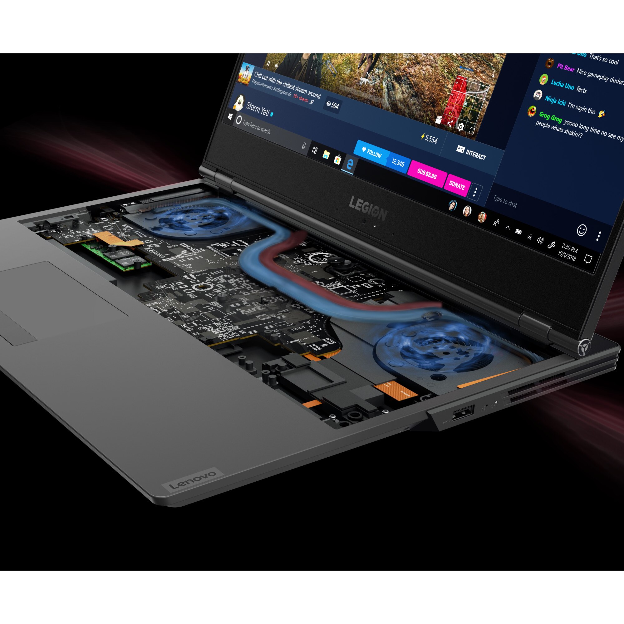 Лаптоп Lenovo Legion Y540 (81SY008VRM), Intel® Core™ i5-9300H (8M Cache ...