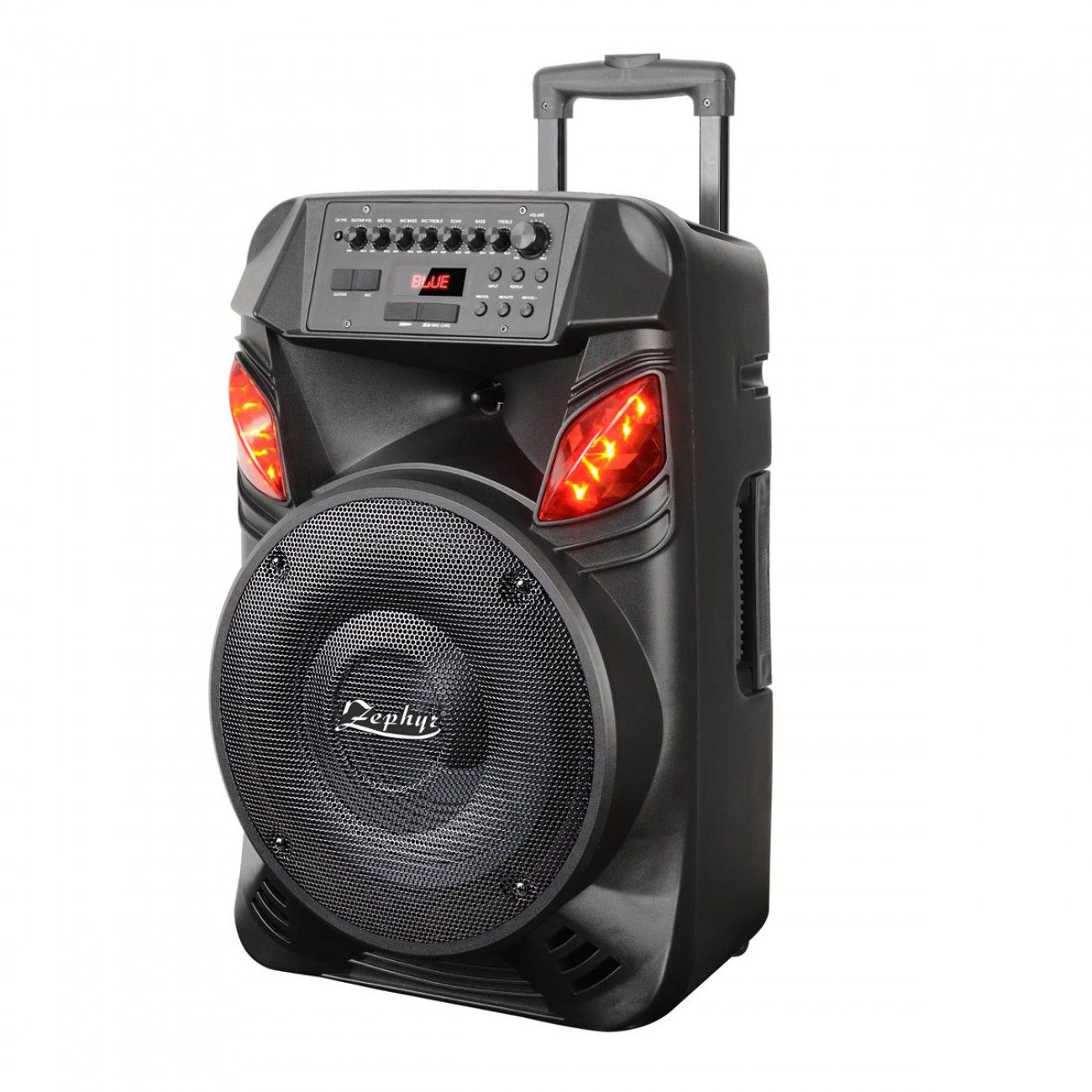 Boxa Karaoke Zephyr, 12 inch, 300W, Bluetooth, 2 Microfoane Wireles ...