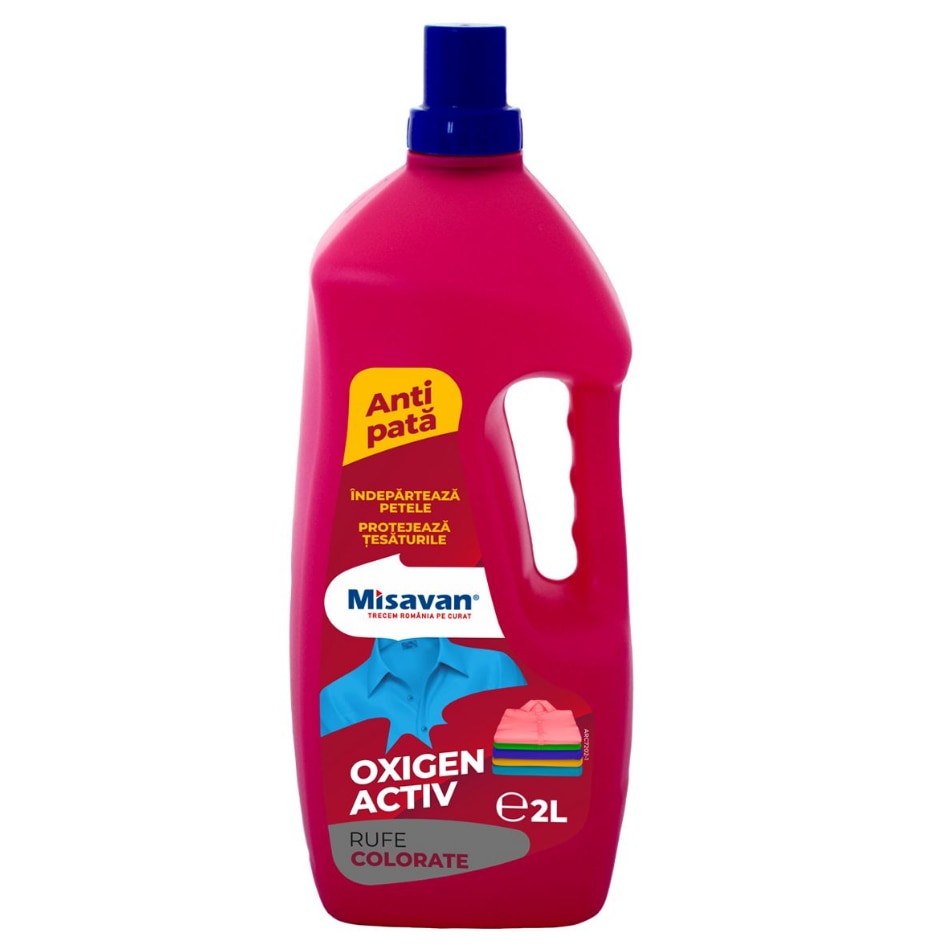 Solutie pentru indepartarea petelor Misavan Oxigen Activ Rufe Colorate ...
