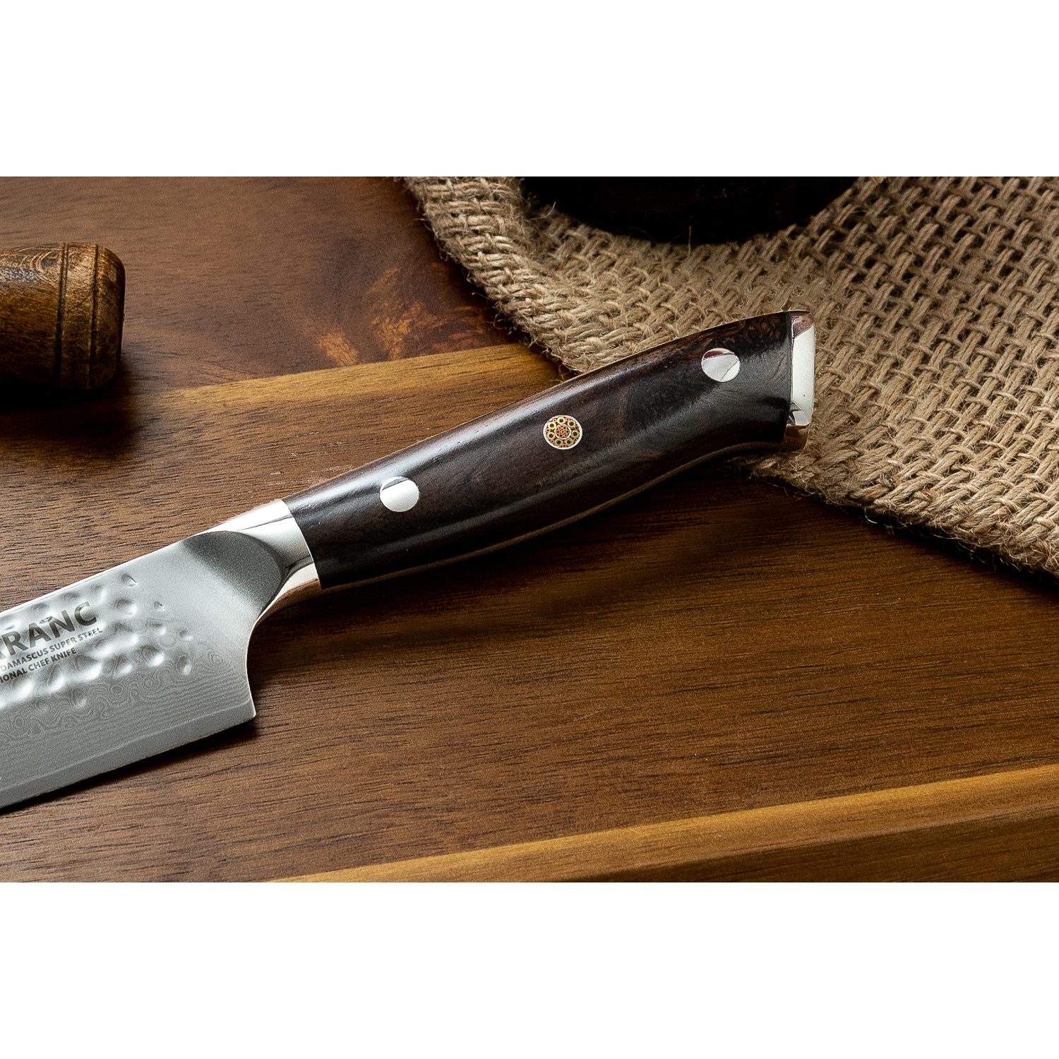 Cutit filetat profesional Maranc, otel de damasc, 13.3 cm, M16 - eMAG.ro