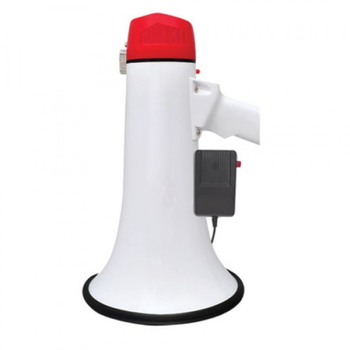 Megafon cu sirena incorporata, 12v, 15w, Alb - eMAG.ro