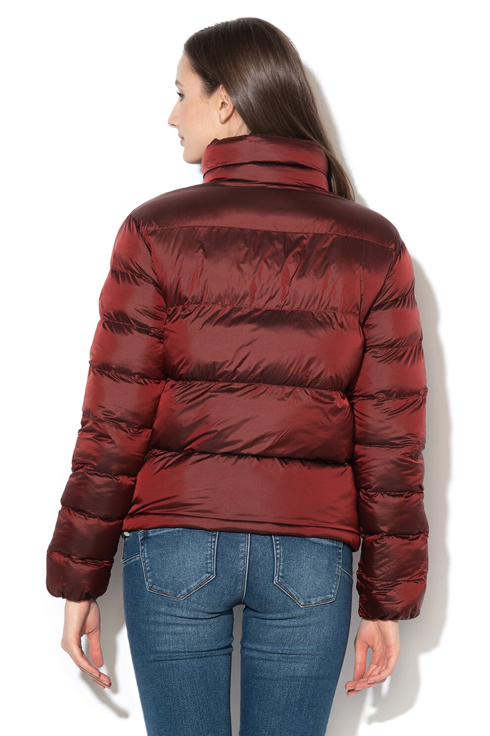 Timberland, Geaca cu vatelina subtire Mount Rosebrook, Rosu inchis, M ...