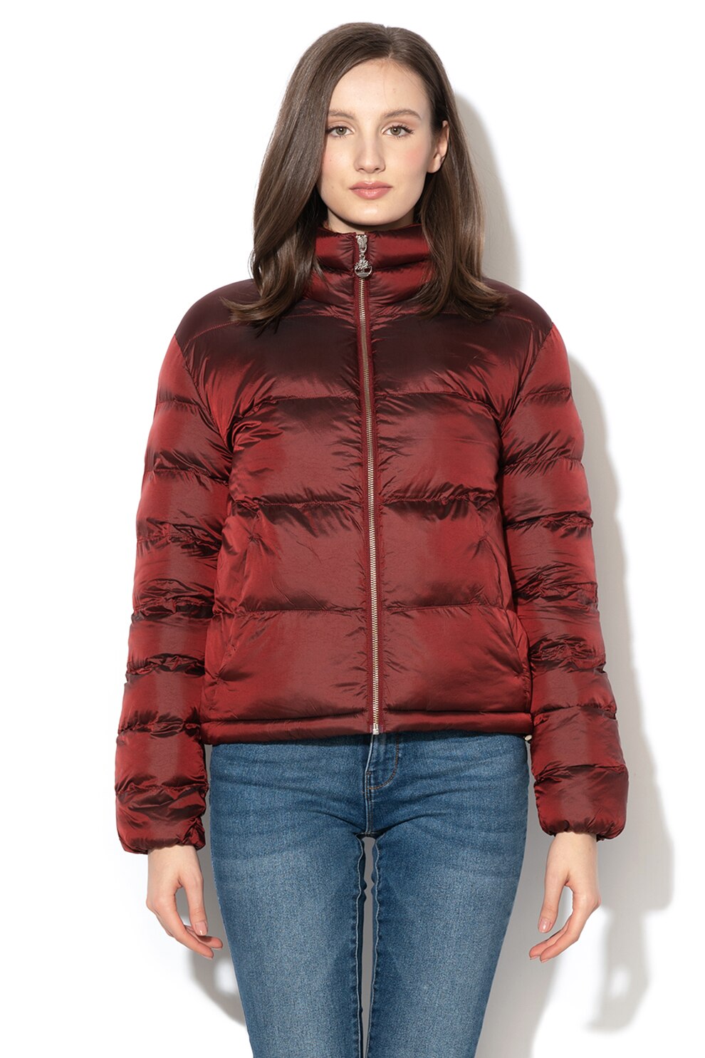 Timberland, Geaca cu vatelina subtire Mount Rosebrook, Rosu inchis, M ...