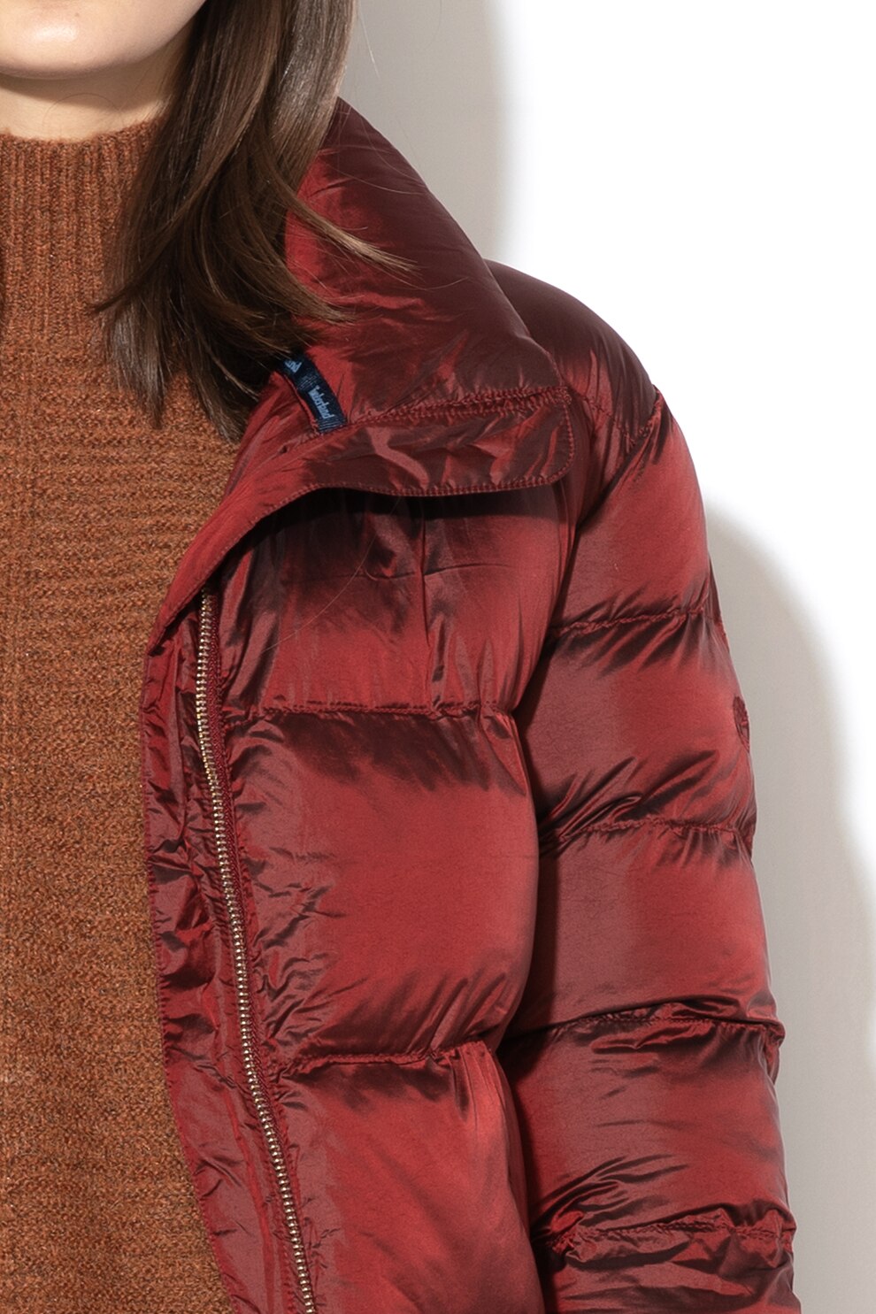 Timberland, Geaca cu vatelina subtire Mount Rosebrook, Rosu inchis, M ...