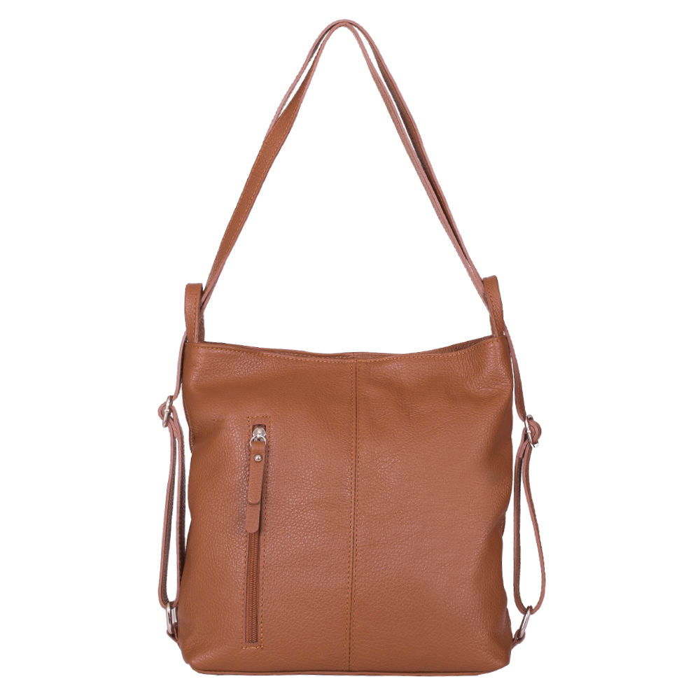 Geanta rucsac 2-in-1 din piele naturala Alesandra maro - eMAG.ro