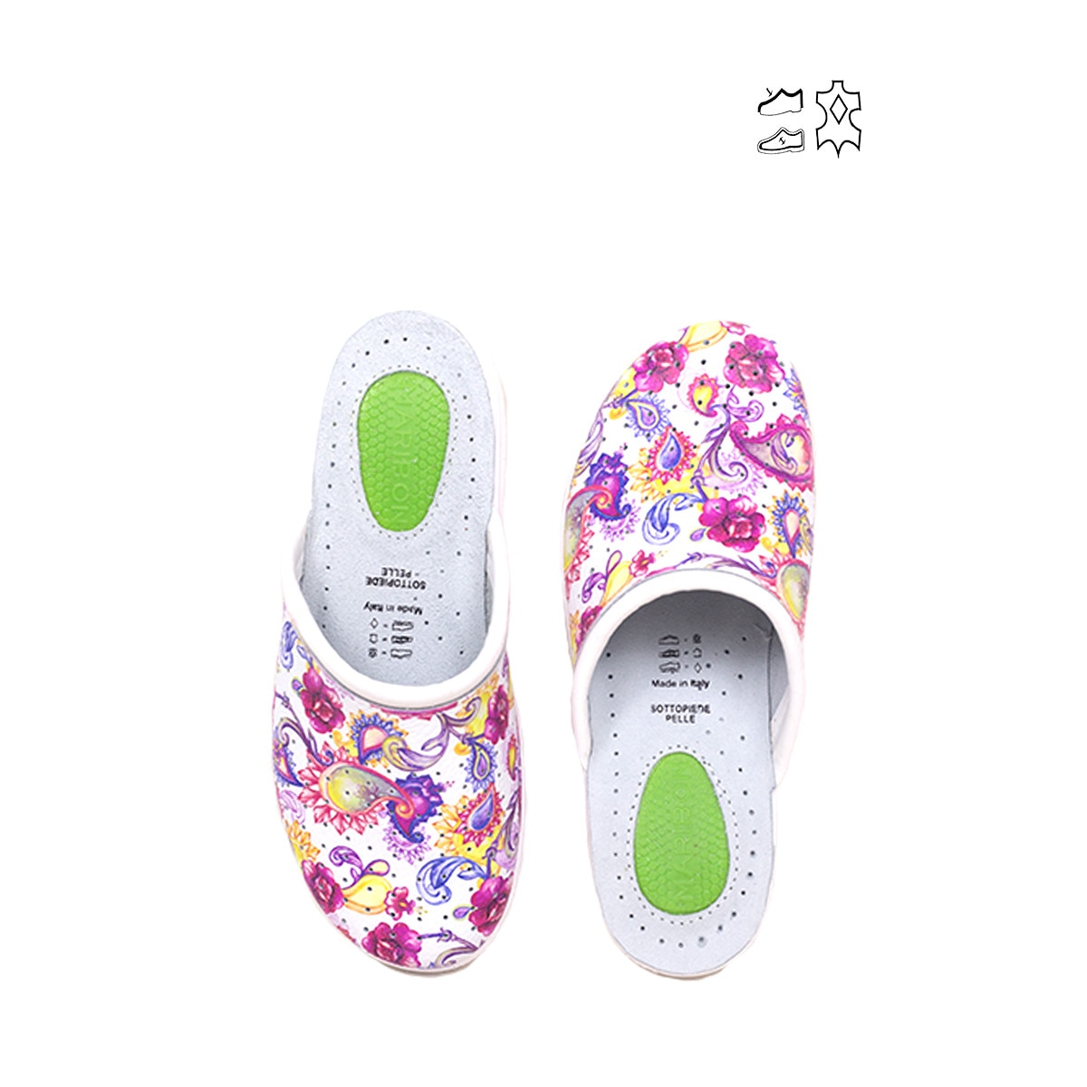Saboti Medicali din Piele cu GEL SOFT Maribon Multicolor, 36 EU - eMAG.ro