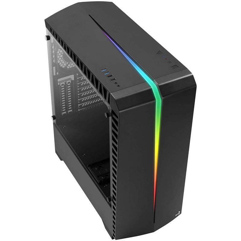 Carcasa Aerocool Scar RGB Black - eMAG.ro