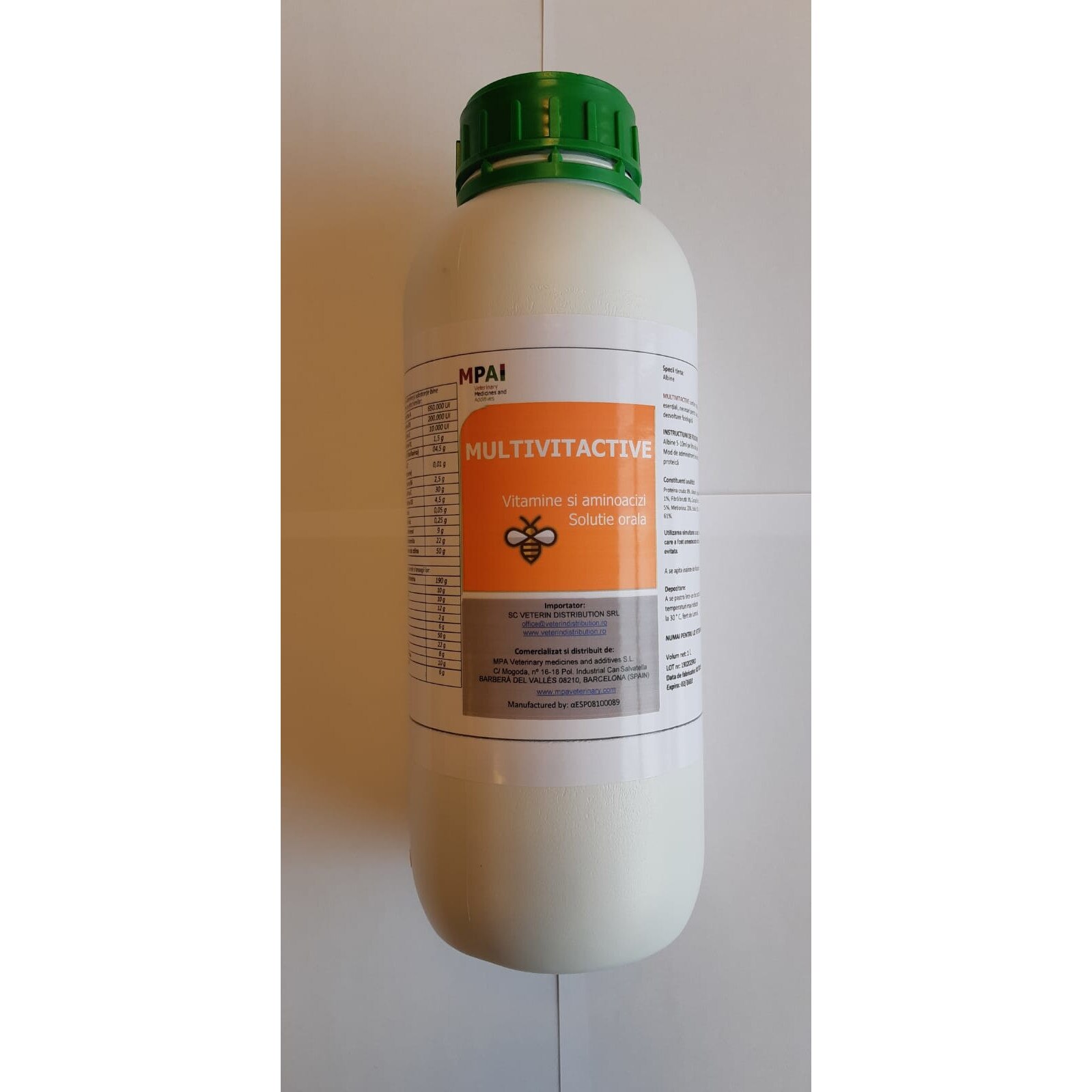 Complex vitamine apicole, MultivitActiveBee, 1 litru - eMAG.ro