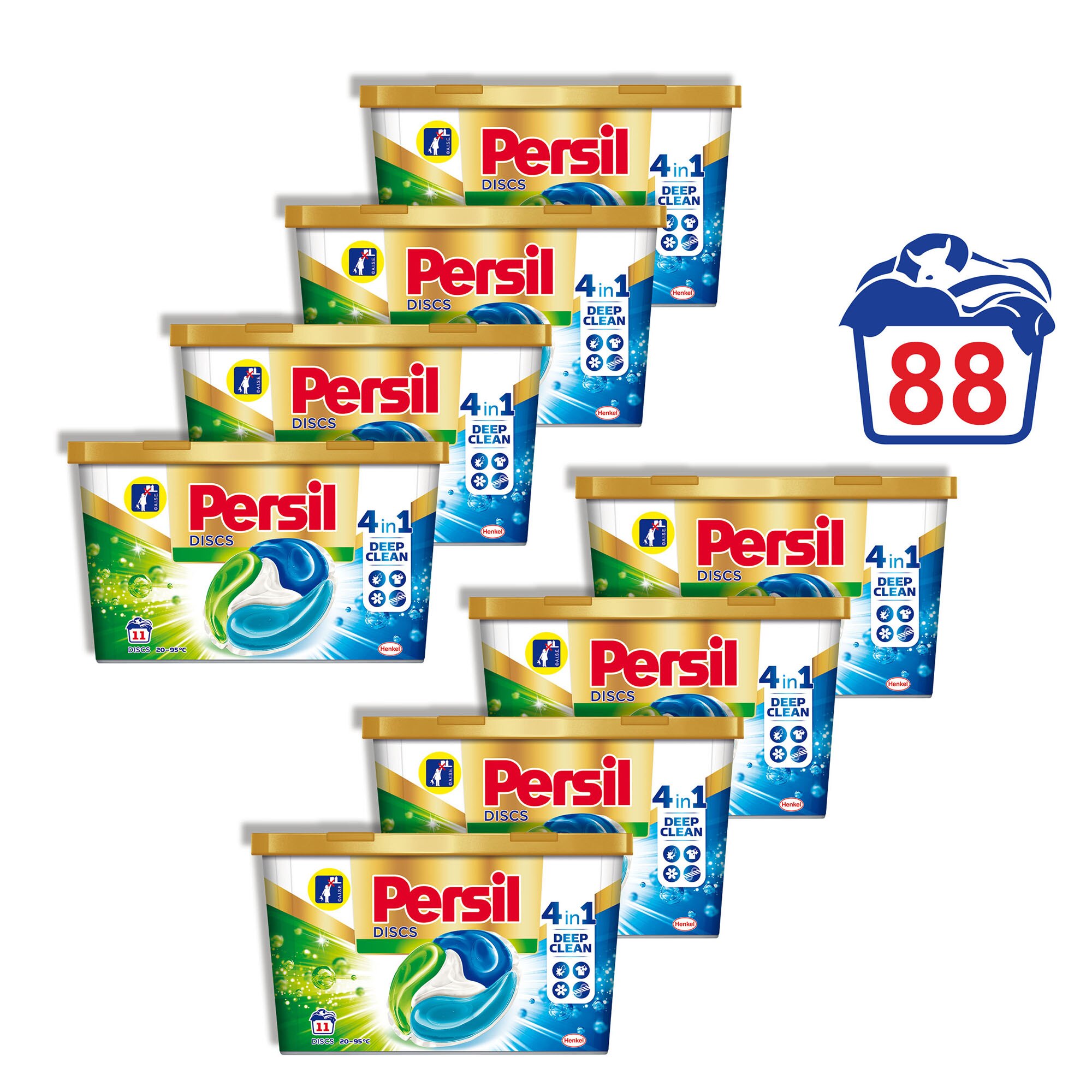 Detergent capsule Persil Discs Universal, 8x11 spalari - eMAG.ro