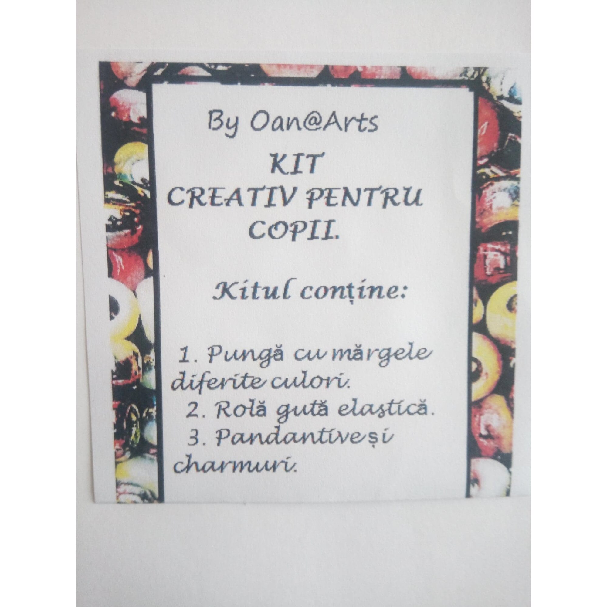 Kit creativ margele, pandantive si charmuri pentru copii - eMAG.ro