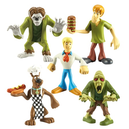 Set 5 figurine 7 cm personaje Scooby Doo: Scooby Bucatar, Shaggy, Fred ...
