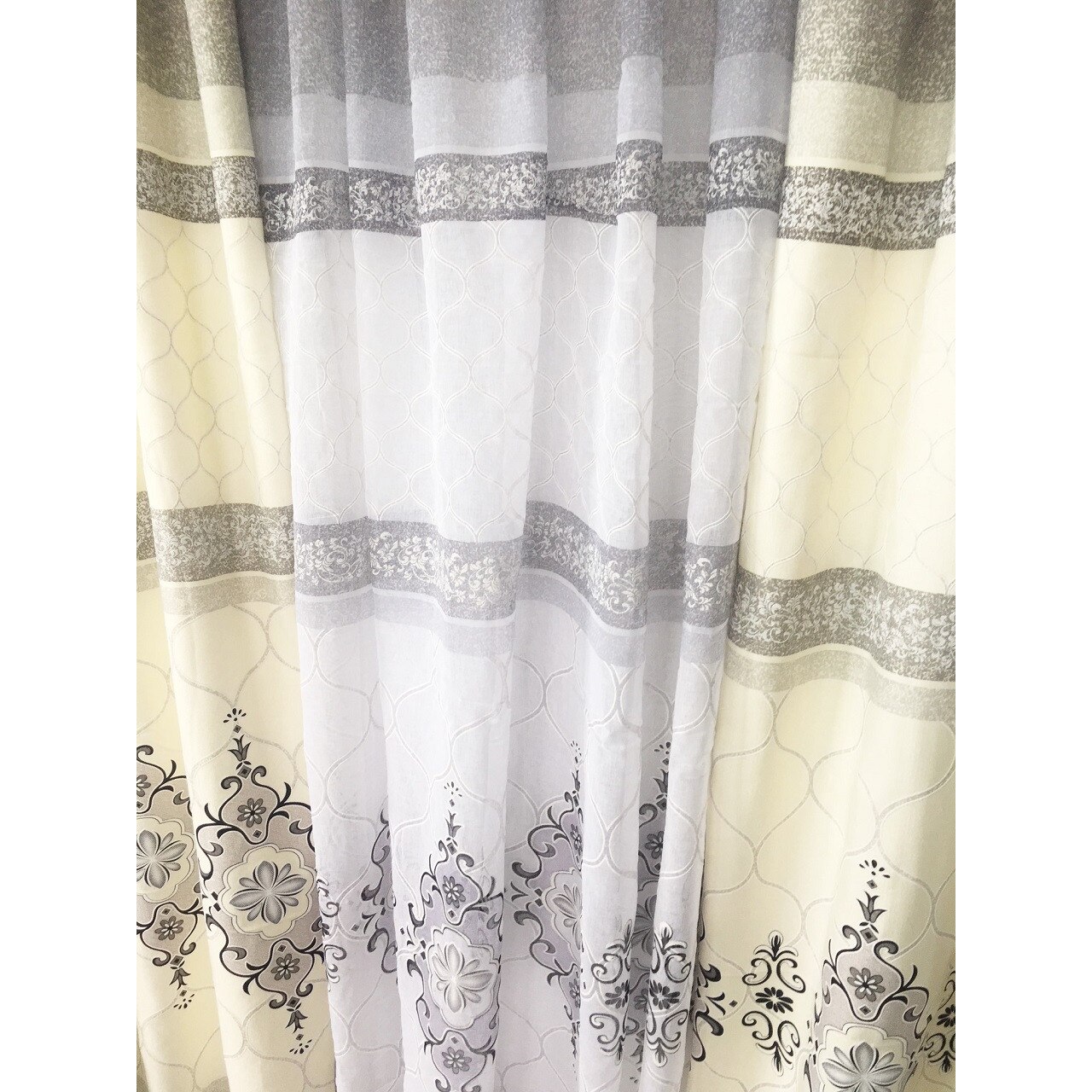 Set 2 draperii cu perdea, 2x150x270cm, 1x350x270cm, model clasic ...
