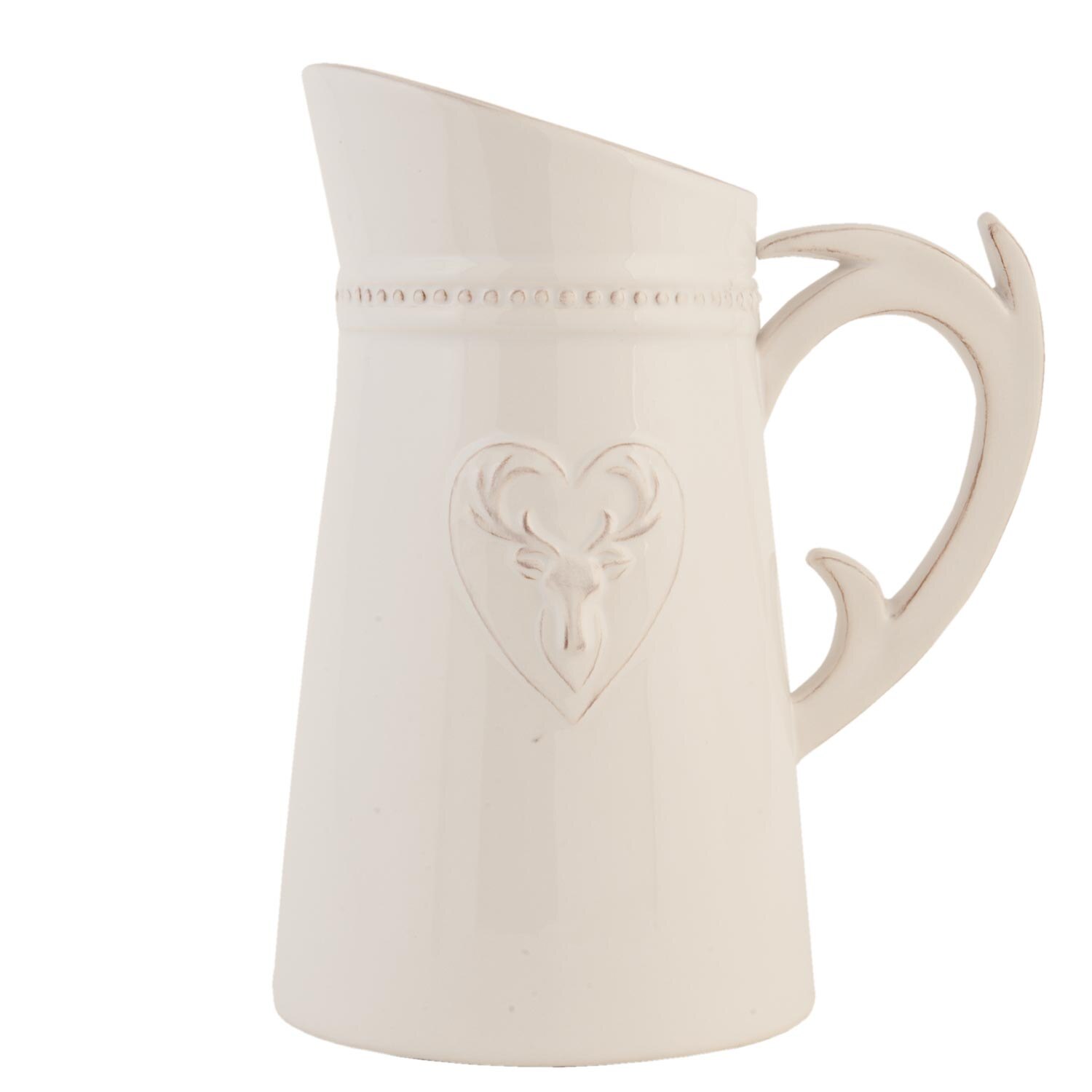 Carafa ceramica alba Cerb 19x13x23 cm - eMAG.ro