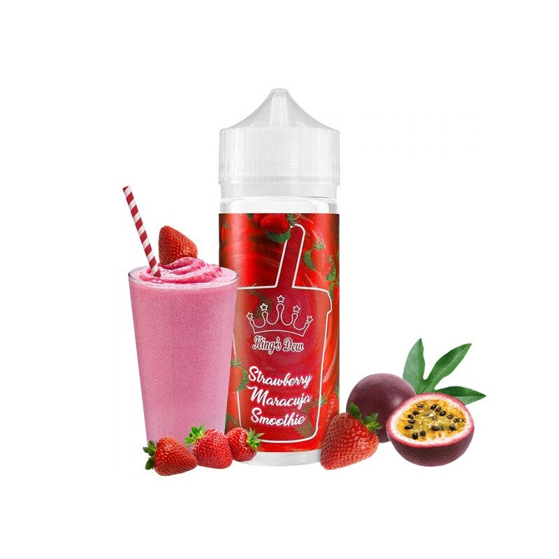 Pachet Lichid Tigara Electronica King's Dew - Strawberry Maracuja Smoothie ,3.33mg/ml ,120ml cu ...